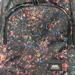 Vans | Bags | Nwt Vans Alumni Backpack 3p Pocket Black Galaxy | Poshmark